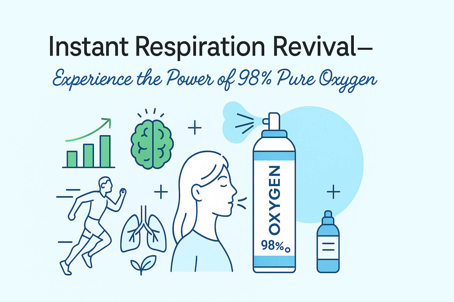 Instant Respiration Revival—Experience the Power of 98% Pure Oxygen